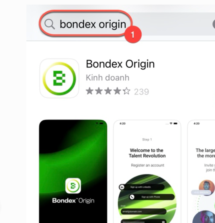Hướng dẫn cài đặt khai thác và đào Bondex Origin BNDX coin qua app trên điện thoại